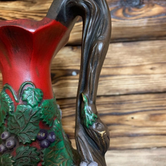 Arnel’s | Other | Vintage Arnels Pottery Grape Ewer Water Pitcher ...